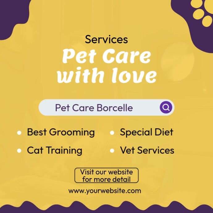 Copy of Petcare with Love | PosterMyWall