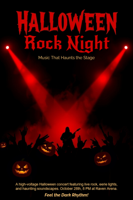 Copy of Phantom Frequency – Halloween Concert Poster | PosterMyWall