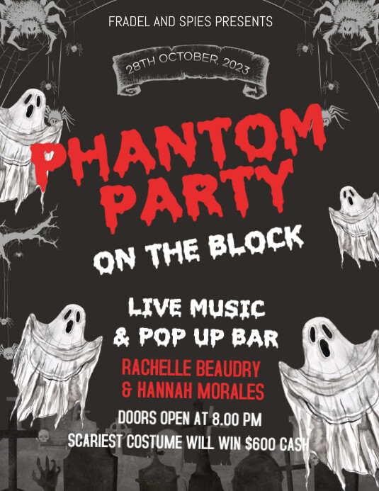 phantom party template | PosterMyWall