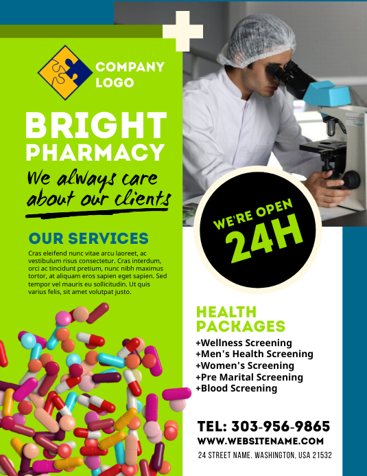 Pharmacy Drug Store Flyer Template | PosterMyWall