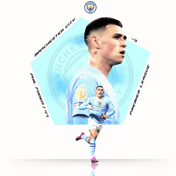 Phil Foden Man City Template | PosterMyWall