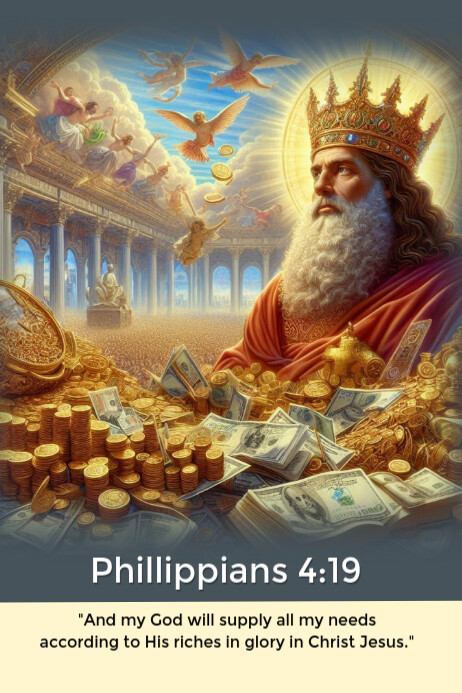 Philippians 4:19 Template | PosterMyWall