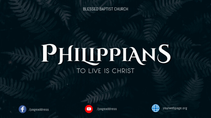 Philippians Sermon Series Template | PosterMyWall