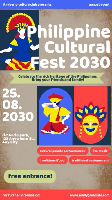 Philippine Culture Fest Template | PosterMyWall