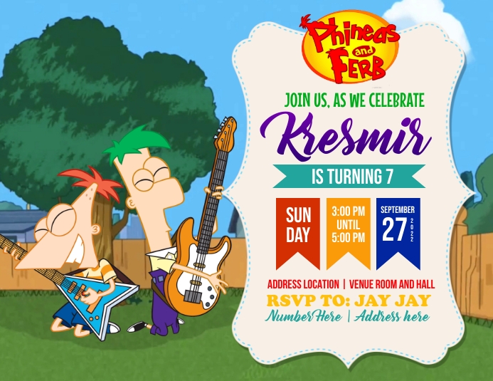 Copy of Phineas and Ferb | PosterMyWall