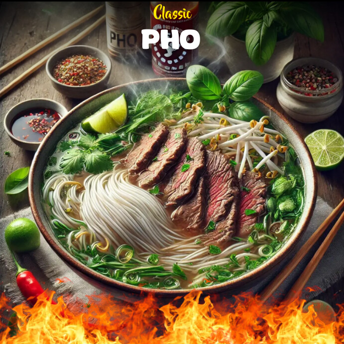 Copy of Pho Instagram Ad Vietnamese Lyer | PosterMyWall