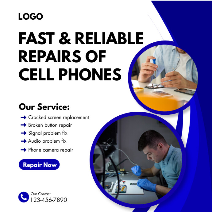 phone and laptop repair template | PosterMyWall