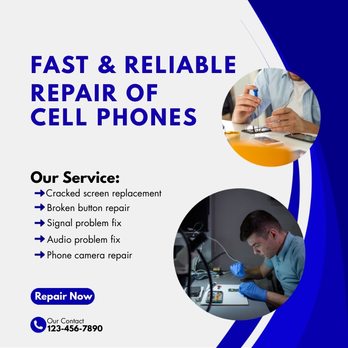phone and laptop repair template | PosterMyWall