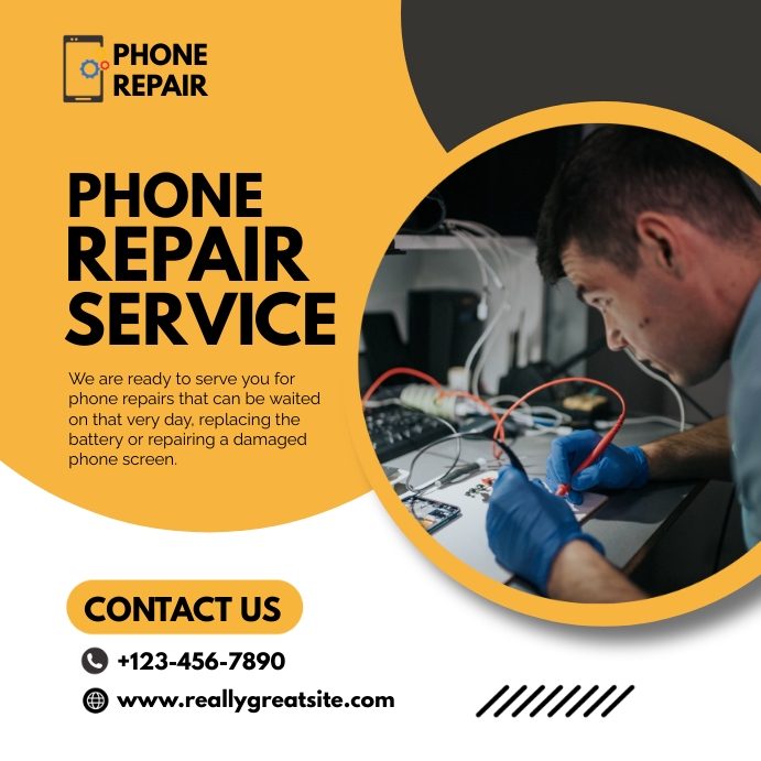 phone and laptop repair template | PosterMyWall