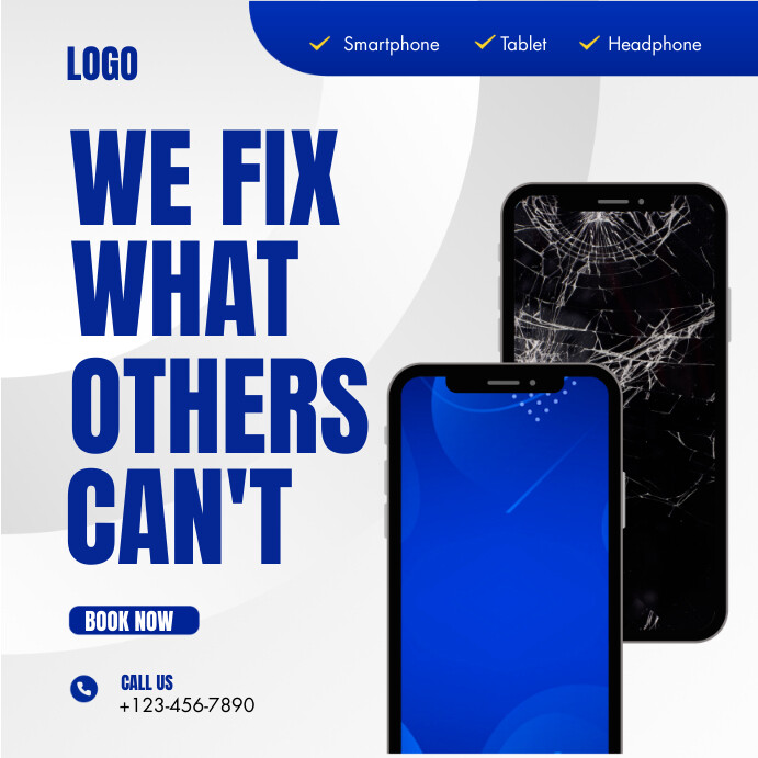 phone and laptop repair template | PosterMyWall