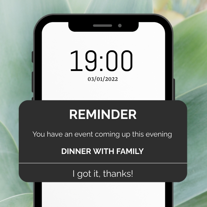 Phone Notification Instagram Post Template | PosterMyWall