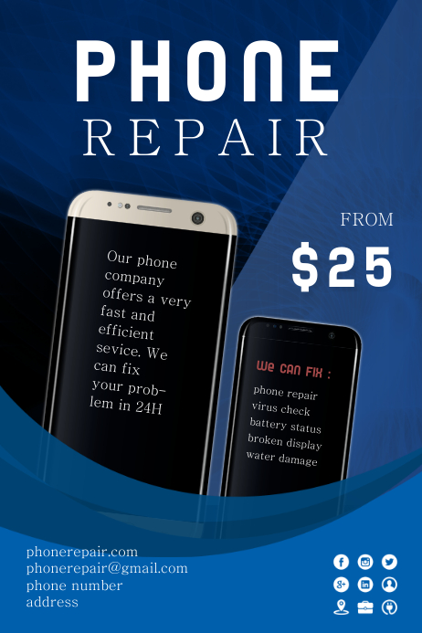 Phone Repair Template | PosterMyWall