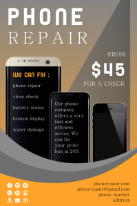 Mobile Phone Repair Service Shop Flyer Template | PosterMyWall