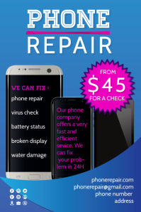 Smartphone Mobile Phone Repair Flyer Poster Template | PosterMyWall