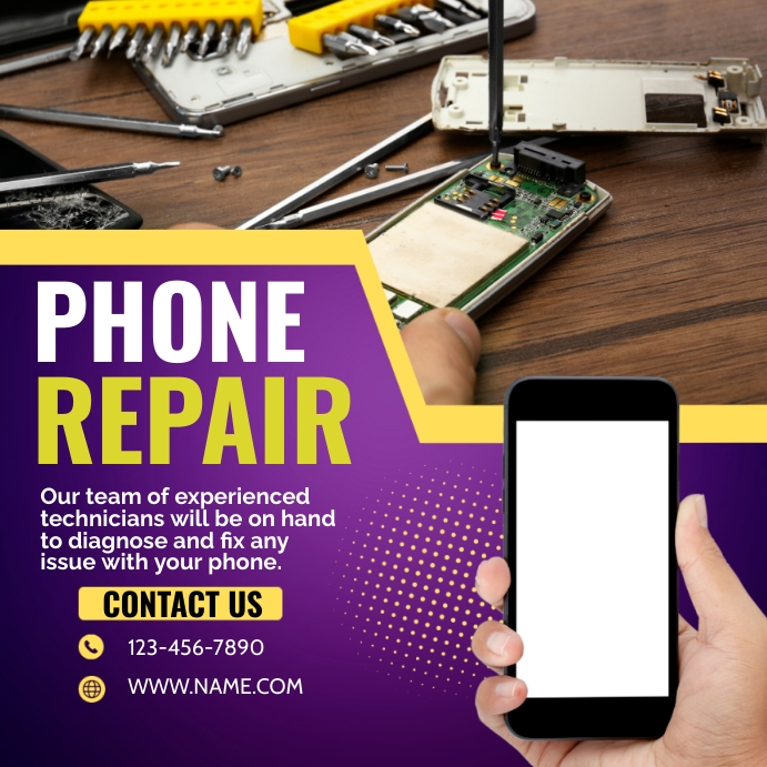 PHONE REPAIR POSTER TEMPLATE | PosterMyWall