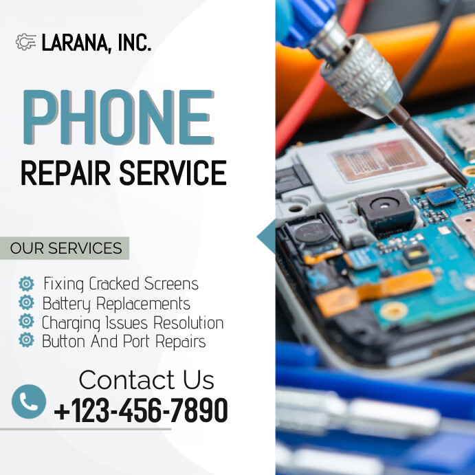 Copy of Phone repair service design template | PosterMyWall