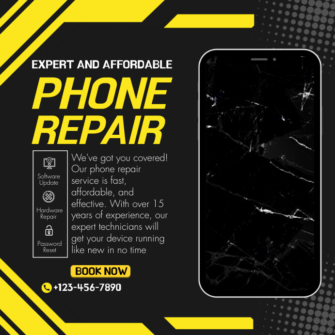 Plantilla de PHONE REPAIR SERVICES FLYERS | PosterMyWall