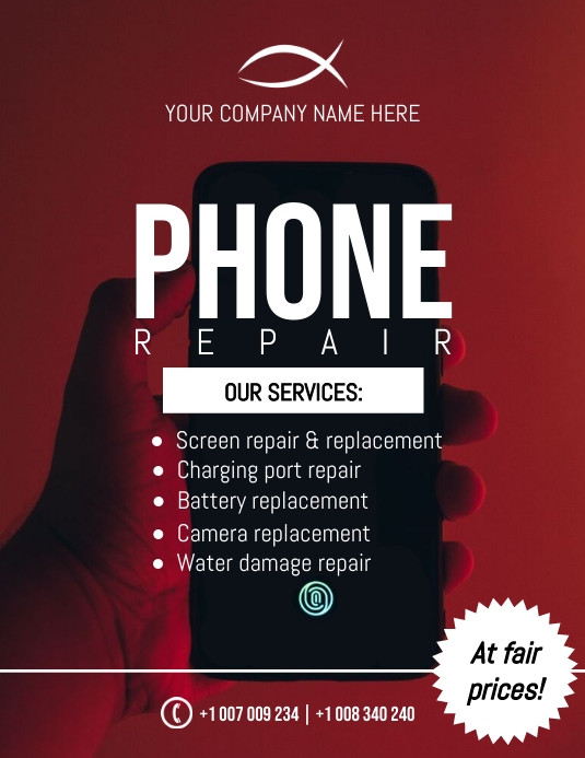 Copy of PHONE REPAIR SERVICES POSTER | PosterMyWall