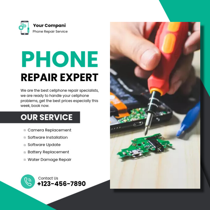 phone repair services template | PosterMyWall