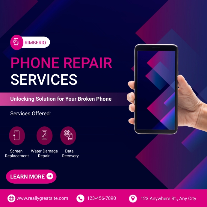 Copy of Phone repair services template | PosterMyWall