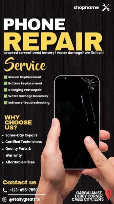 Phone Repair Template | PosterMyWall