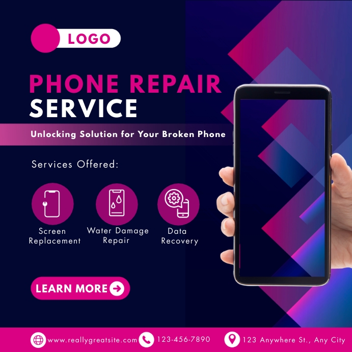 PHONE REPAIR TEMPLATE | PosterMyWall
