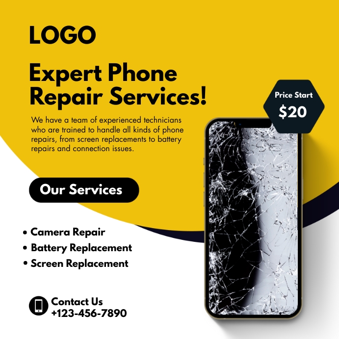 PHONE REPAIR TEMPLATE | PosterMyWall