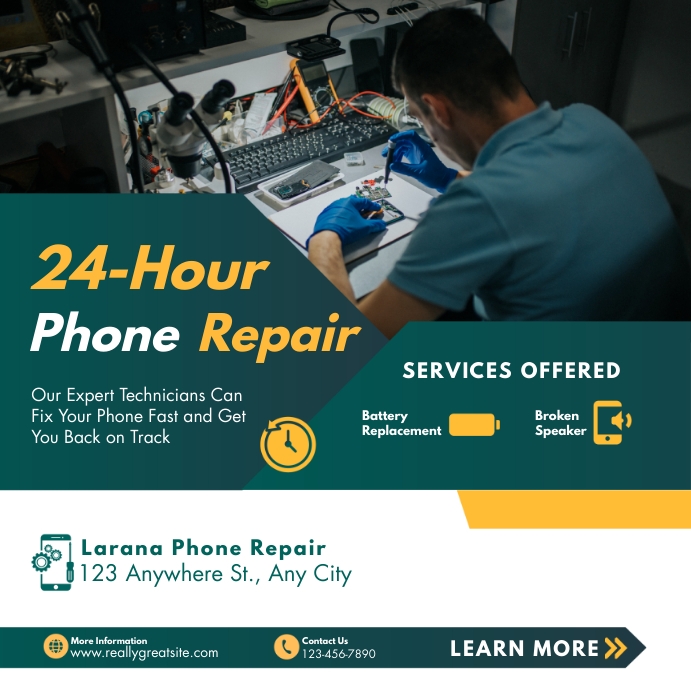PHONE REPAIR TEMPLATE | PosterMyWall