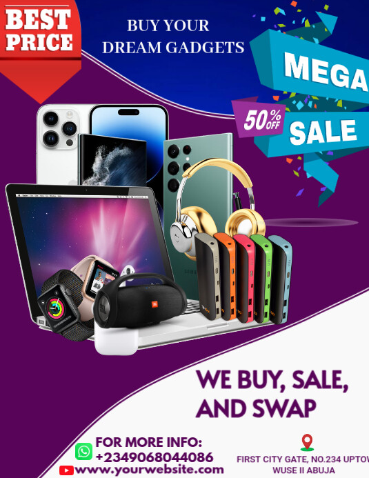 Copy of PHONES AND GADGETS FLYER | PosterMyWall