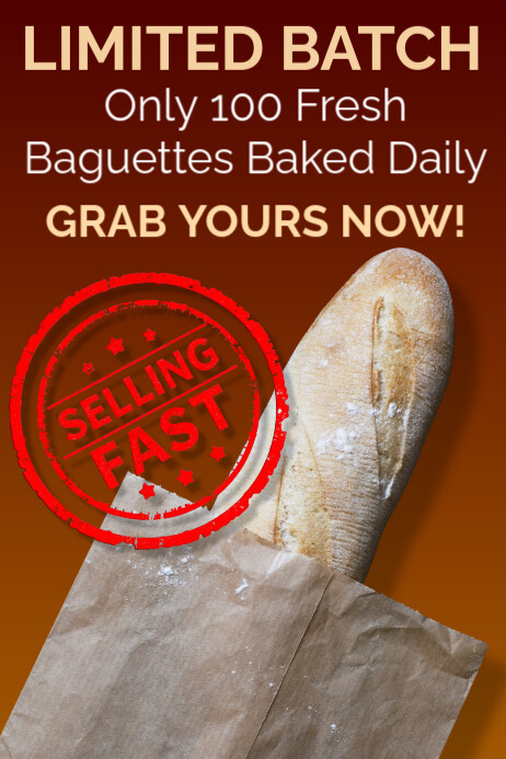 Photo Bakery Bread Ad Poster Template | PosterMyWall