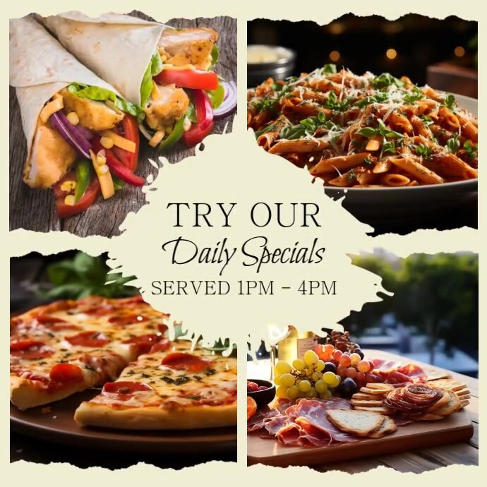 Photo Collage Restaurant Instagram Post Template | PosterMyWall
