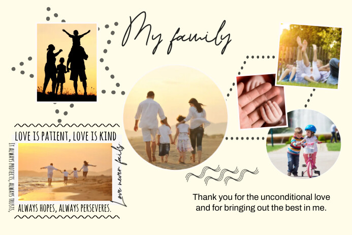 photo collage template | PosterMyWall