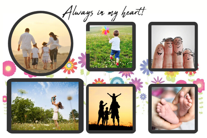 photo collage template | PosterMyWall