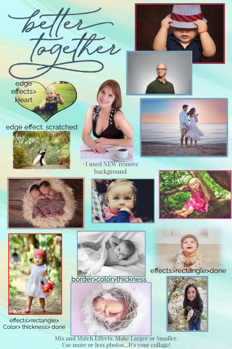 Photo Collage with Tips Template | PosterMyWall