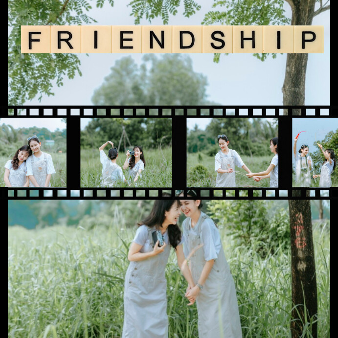 photo collages for instagram friendship Template | PosterMyWall