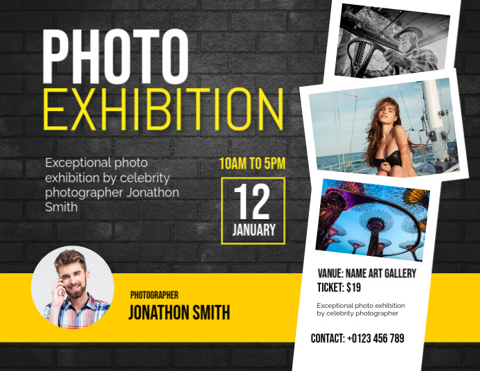 Modèle Photo Exhibition Poster Design | PosterMyWall