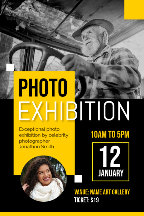 Photo Exhibition Poster Design Template | PosterMyWall
