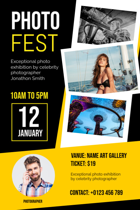 Photo Exhibition Poster Design Template | PosterMyWall