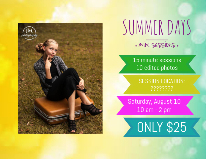 Photo Sessions Template | PosterMyWall