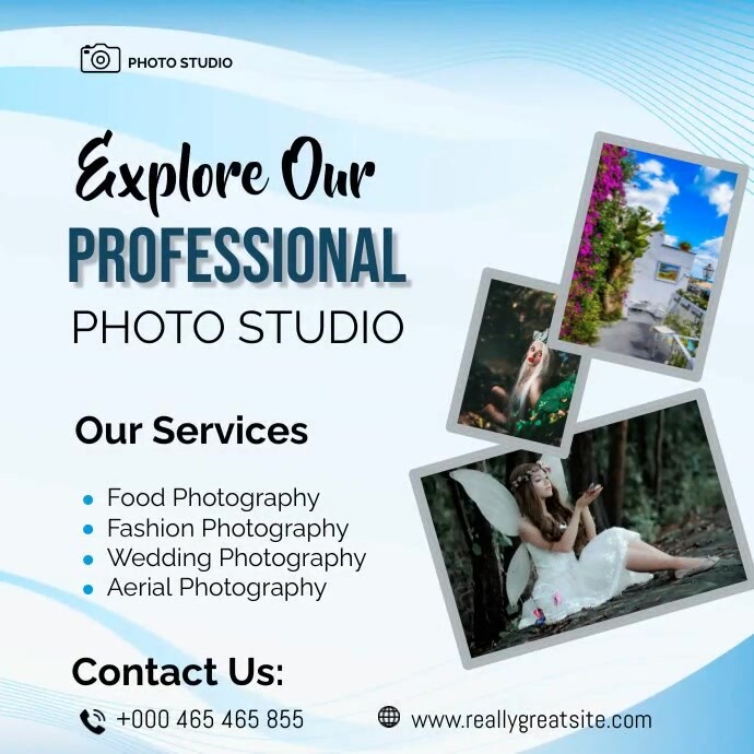 Plantilla de photo studio poster template | PosterMyWall