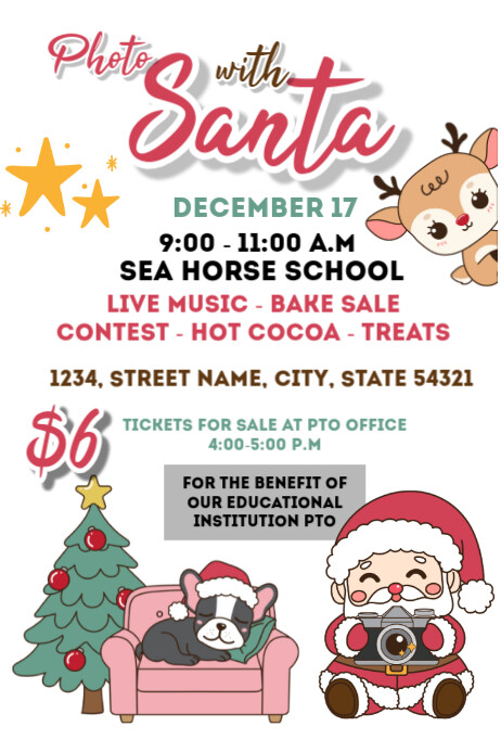 Copy of Photo with Santa Claus Flyer | PosterMyWall