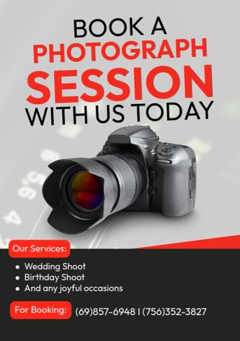 Photograph Session Template | PosterMyWall