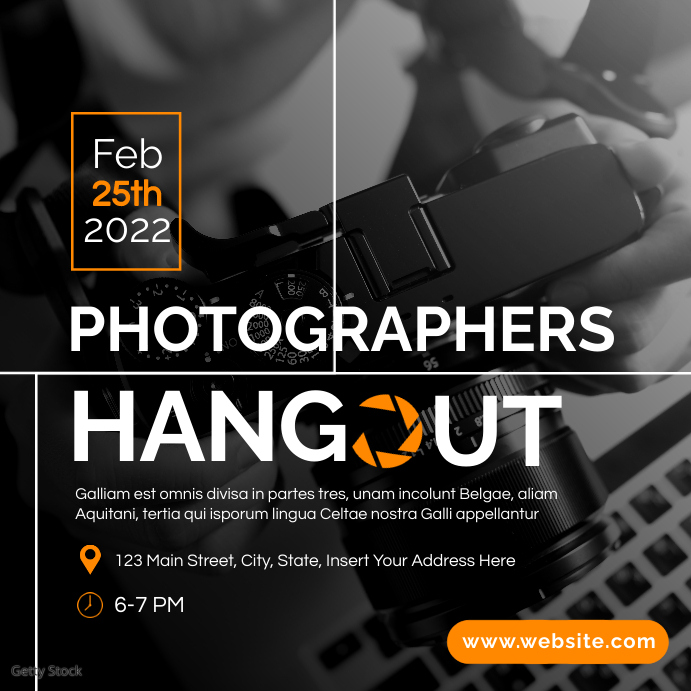 photographers hangout instagram post event ad Template | PosterMyWall