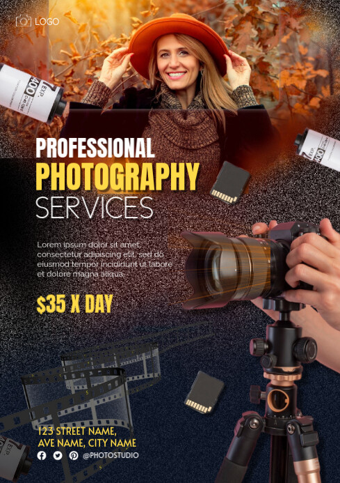 Photographic Service Poster Template | PosterMyWall