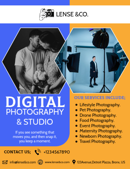 Photography & Studio Flyer Template | PosterMyWall