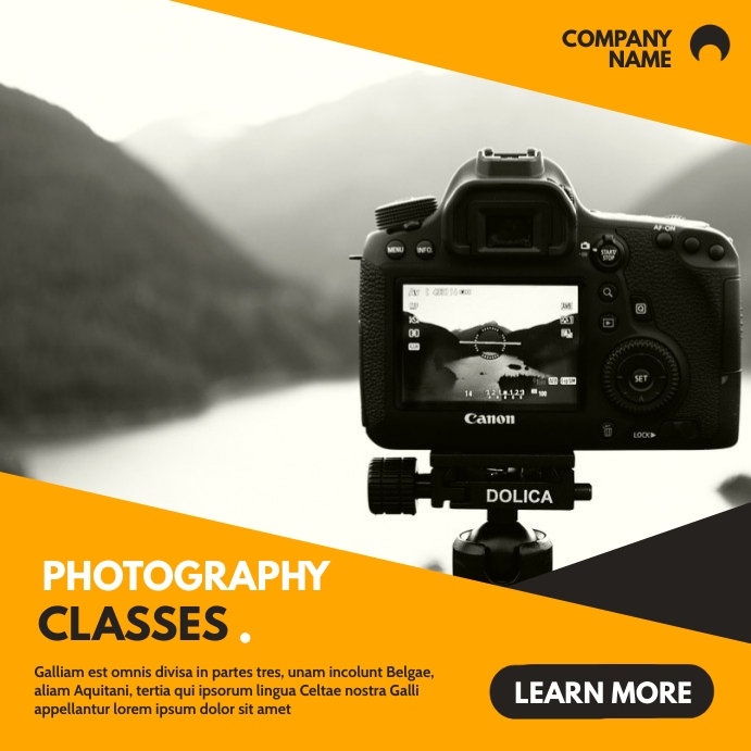 Fotografia Aulas Instagram Post Advertisem Modelo | PosterMyWall