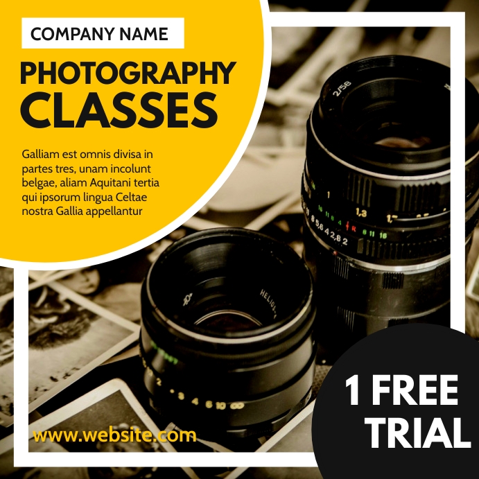 photography classes online advertisement inst Template | PosterMyWall