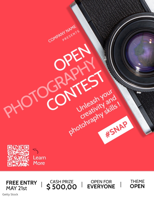 photography contest flyer template advertisem | PosterMyWall