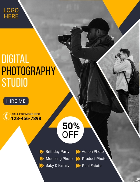 PHOTOGRAPHY FLAYER TEMPLATE | PosterMyWall