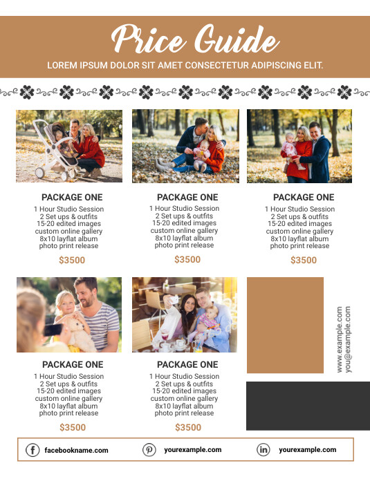 Photography Price Flyer Template | PosterMyWall